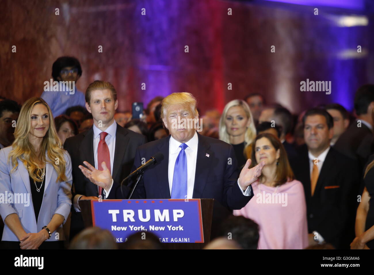 New York City, United States. 26th Apr, 2016. Candidate Trump offers ...