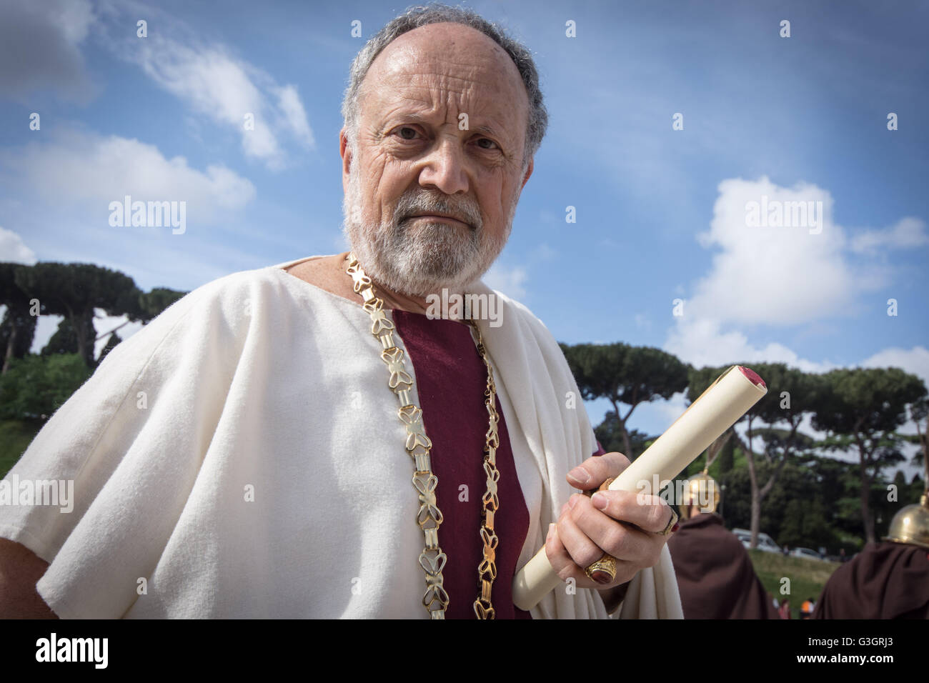 Rome, Italy. 24th Apr, 2016. A moment of celebration of the founding of ...