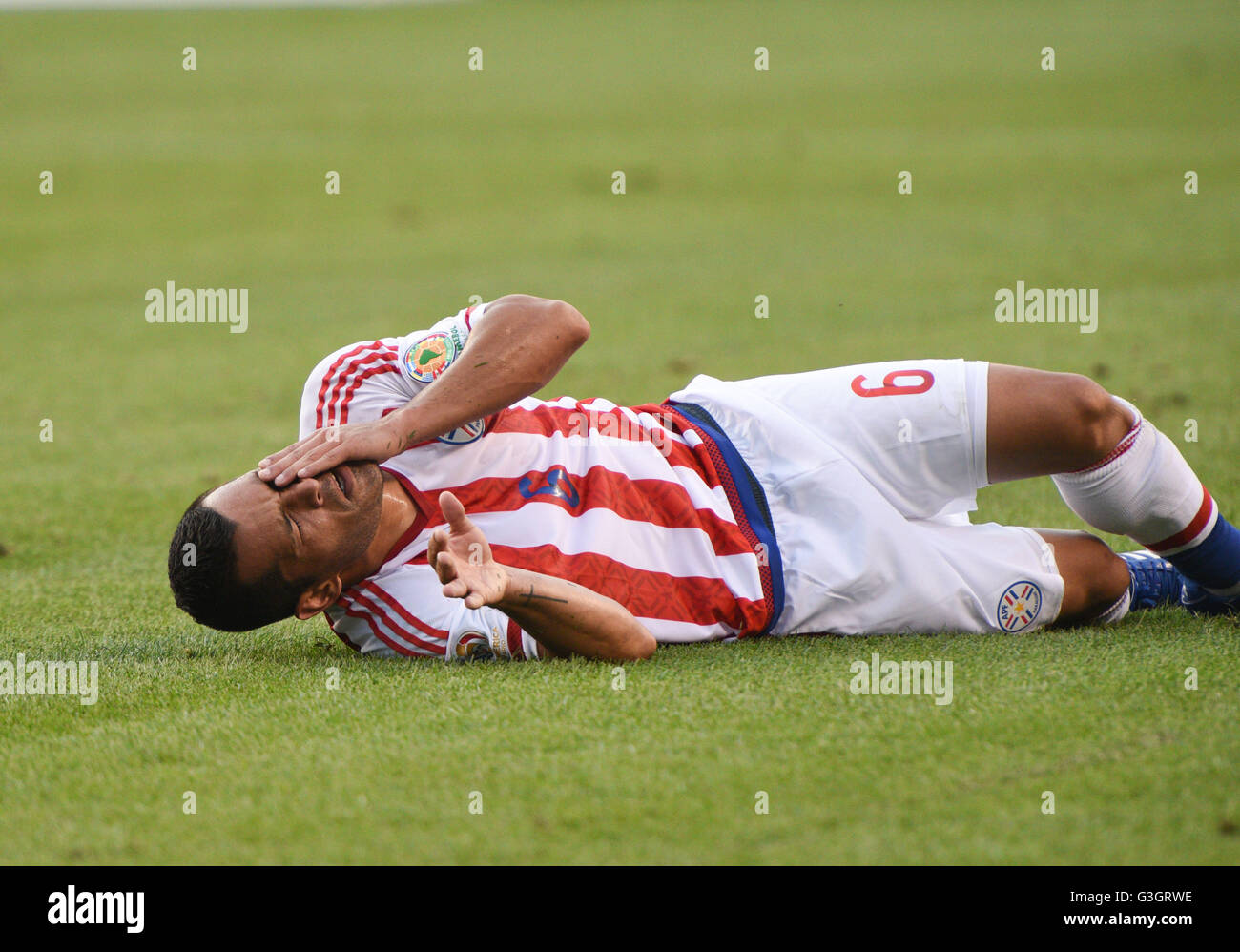 Philadelphia, Pennsylvania, USA. 11th June, 2016. Paraguay's MIGUEL ...