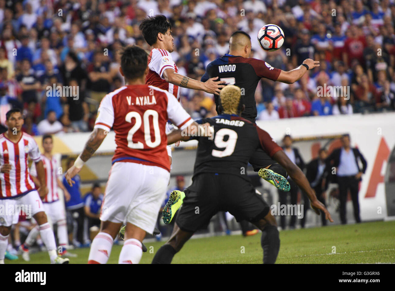Philadelphia, Pennsylvania, USA. 11th June, 2016. USA in action against ...