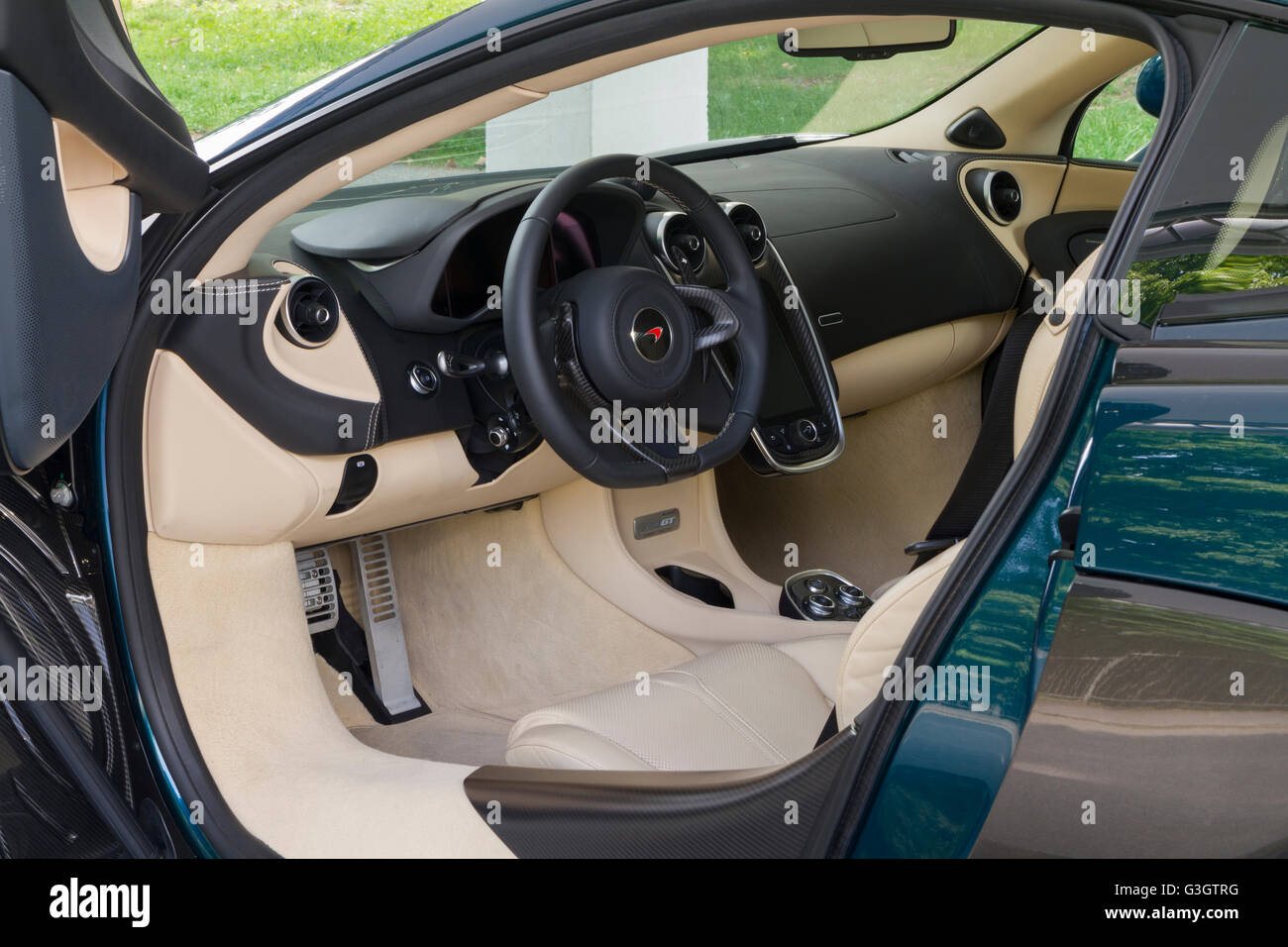 Turin, Italy. 08th June, 2016. Interior of McLaren 570GT during the ...