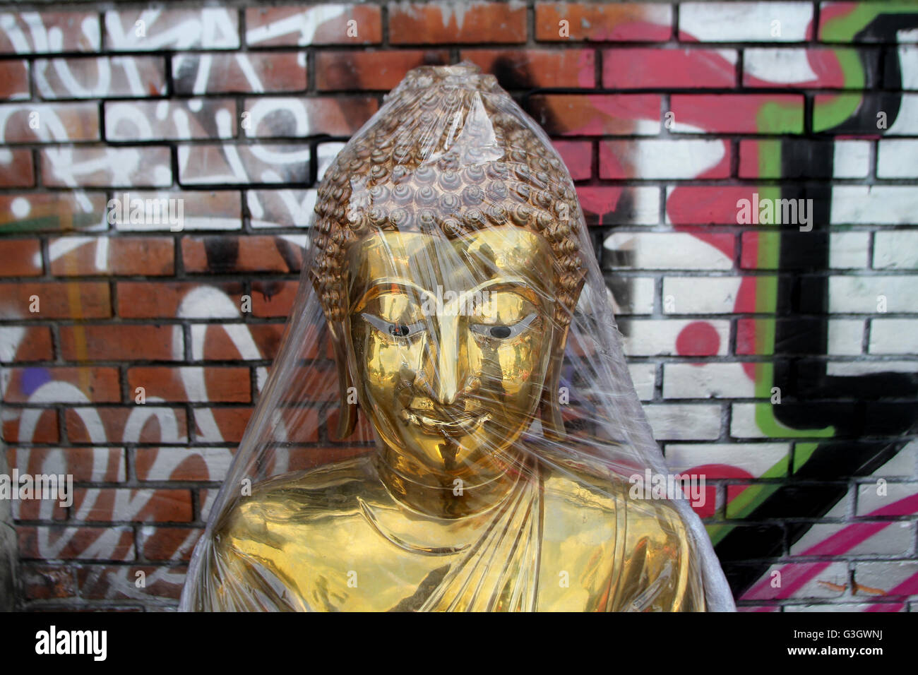 Bangkok, Thailand. 24th May, 2016. Buddha statues are ready to be ...