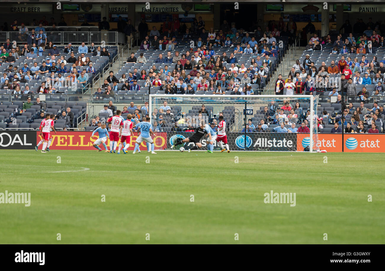 New York, United States. 21st May, 2016. Gideon Baah (3) scores 7th ...