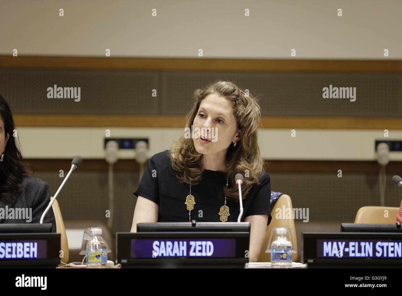 New York, United States. 13th May, 2016. Princess Sarah Zeid ...