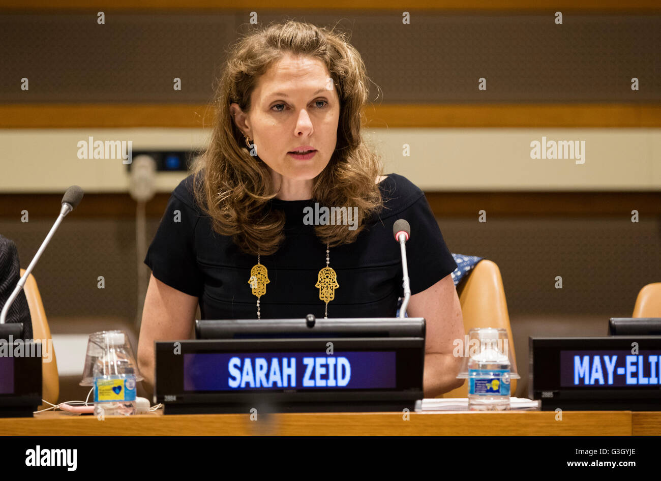 New York, United States. 13th May, 2016. Princess Sarah Zeid ...