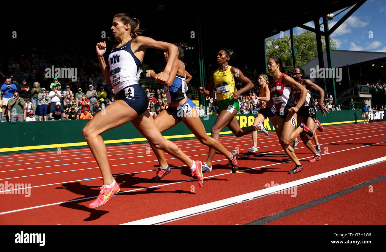 June 11, 2016 - Runners compete in the 800m finals at the NCAA Outdoor ...