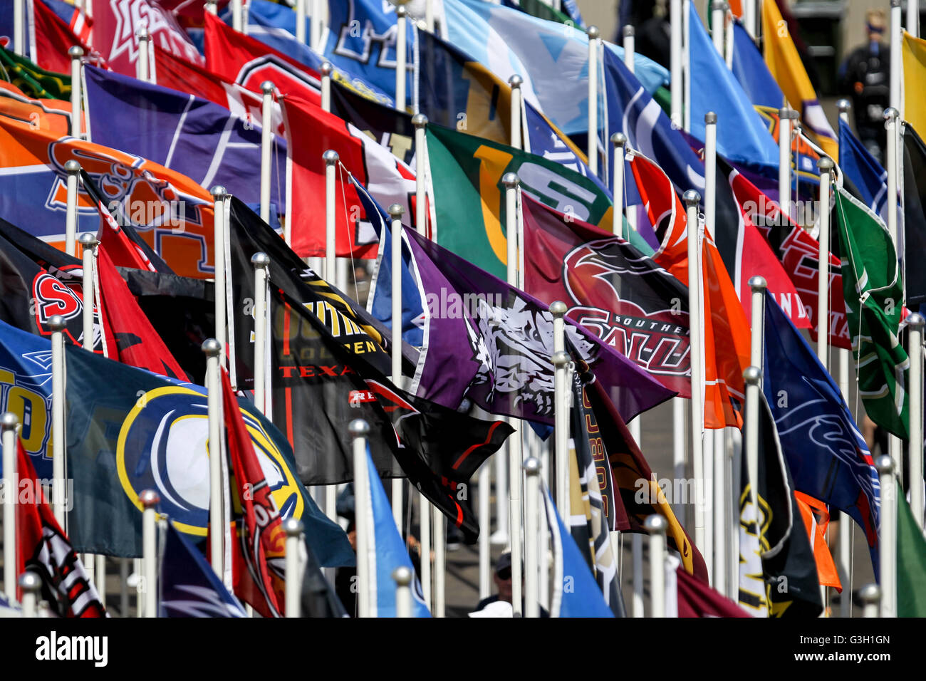 June 11, 2016 - Flags on display at the NCAA Outdoor Track & Field ...