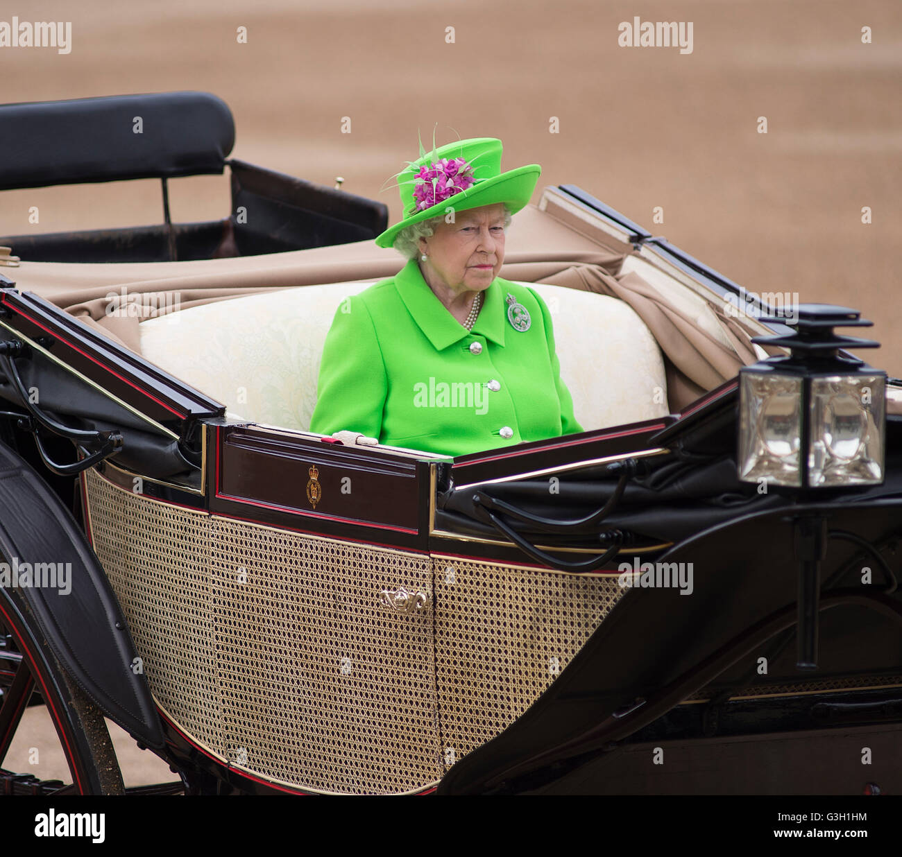 Horse Guards Parade, London, UK. 11th June 2016. Queen Elizabeth II ...