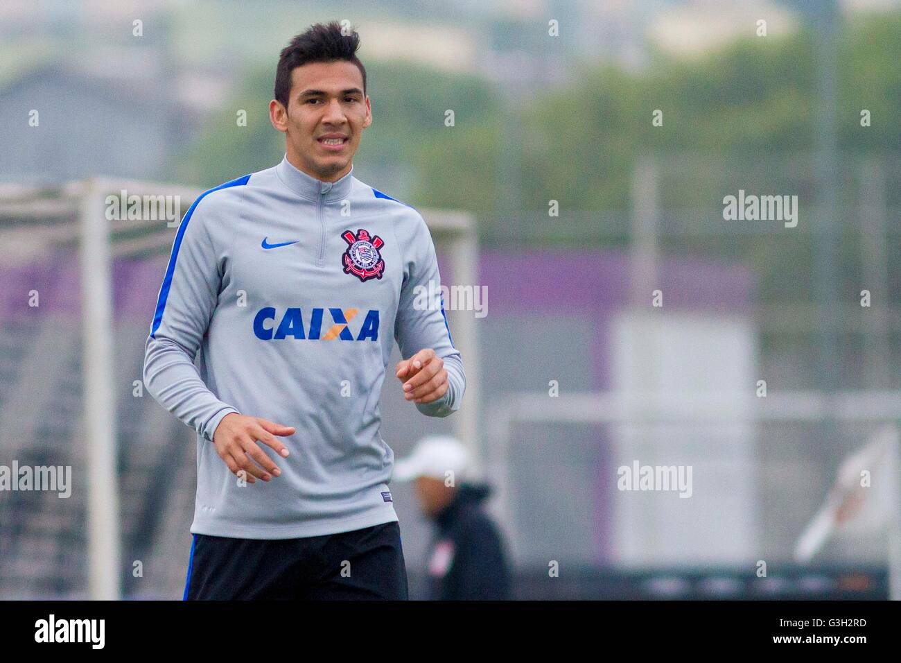 SAO PAULO, Brazil - 24/06/2016: TRAINING CORINTHIANS - Balbuena during ...