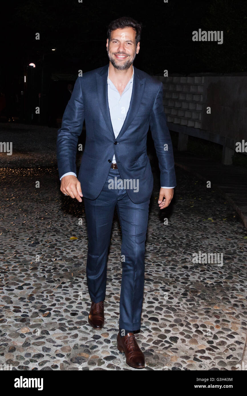Laurent Lafitte actor of the film Boomerang attends a reception party ...