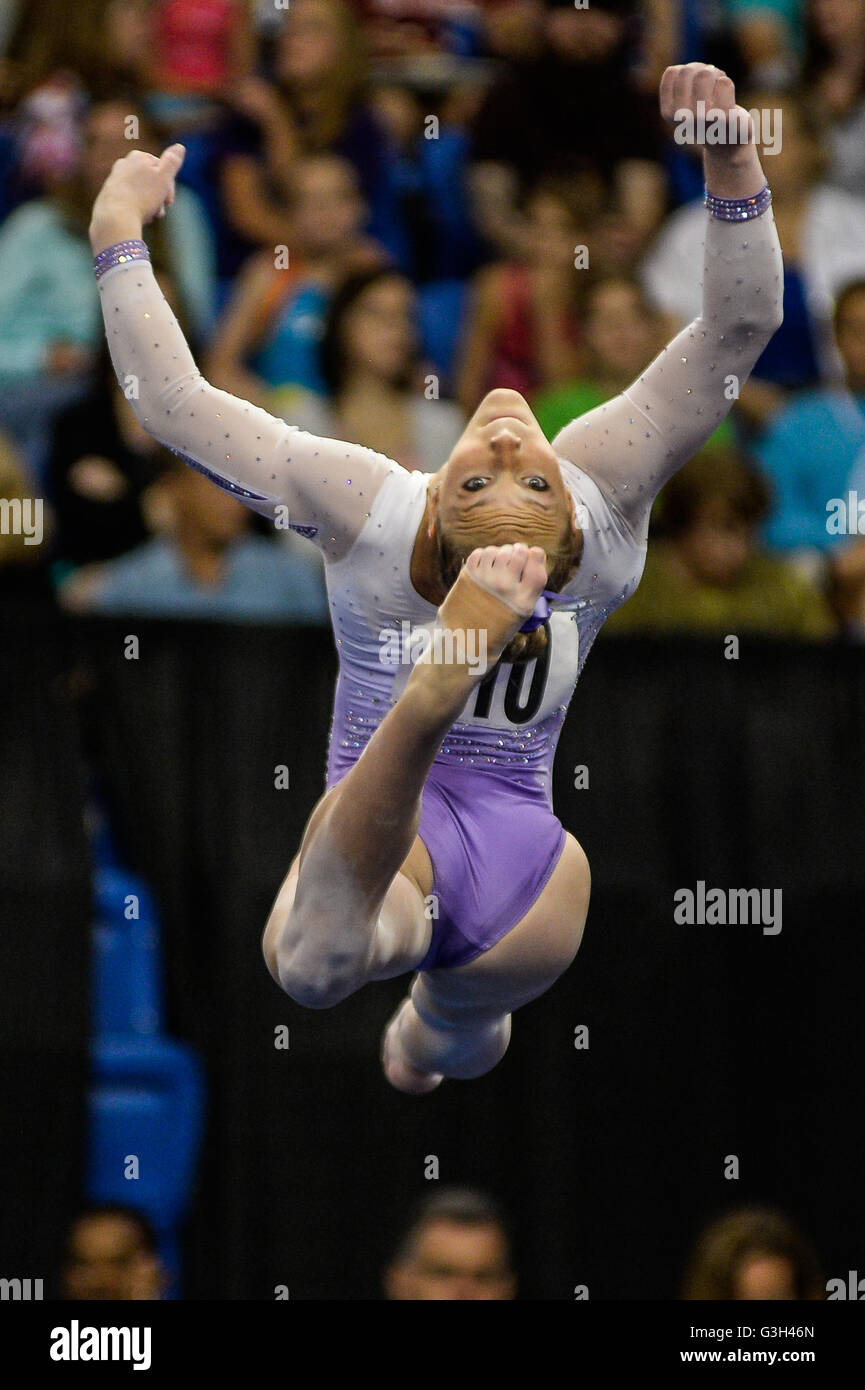 St. Louis, Missouri, USA. 24th June, 2016. EMILY GASKINS competes on ...