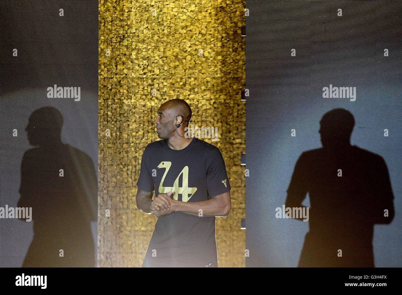 Taguig City, Philippines. 25th June, 2016. Basketball icon Kobe Bryant ...