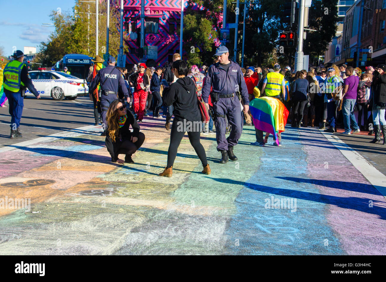 Sydney rainbow crossing hi-res stock photography and images - Alamy