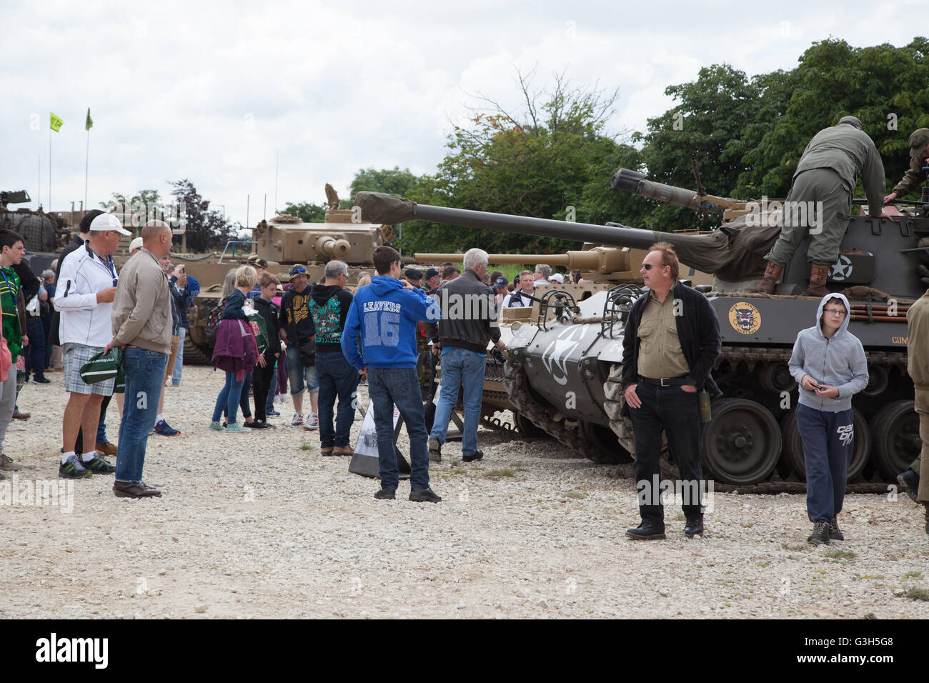 Bovington, Dorset, UK. 25th June 2016. Tankfest military show. Crowd ...