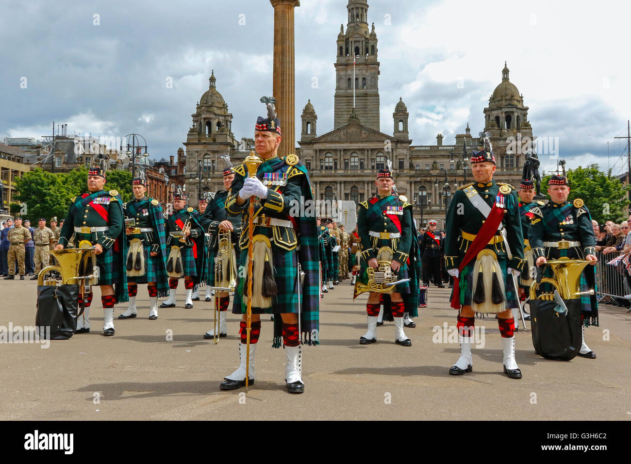 Pride flag glasgow city chambers hi-res stock photography and images ...
