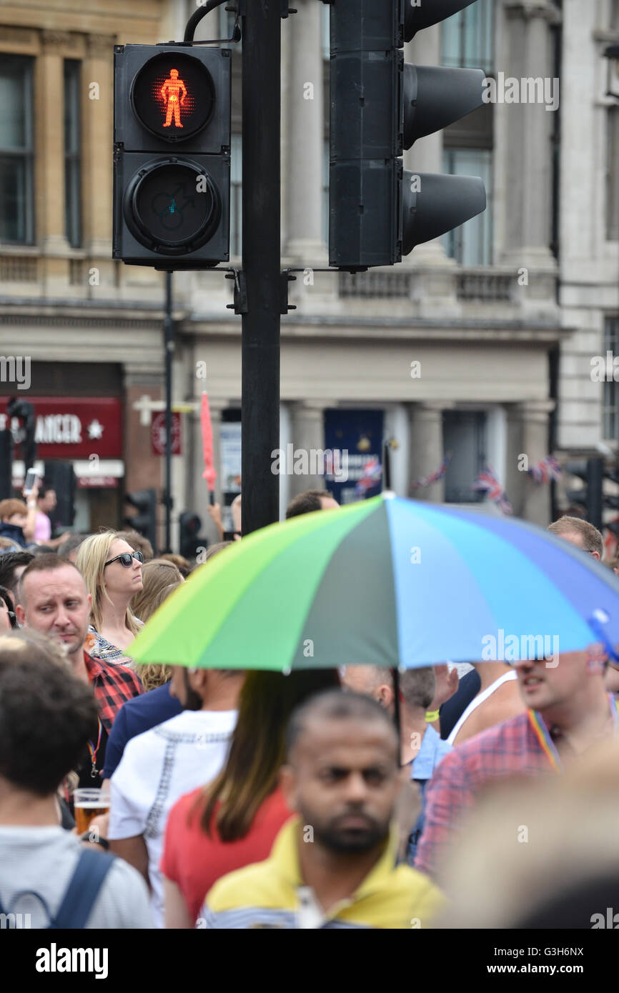Trafalgar Square, London, UK. 25th June 2016. The Pride 2016 parade ...