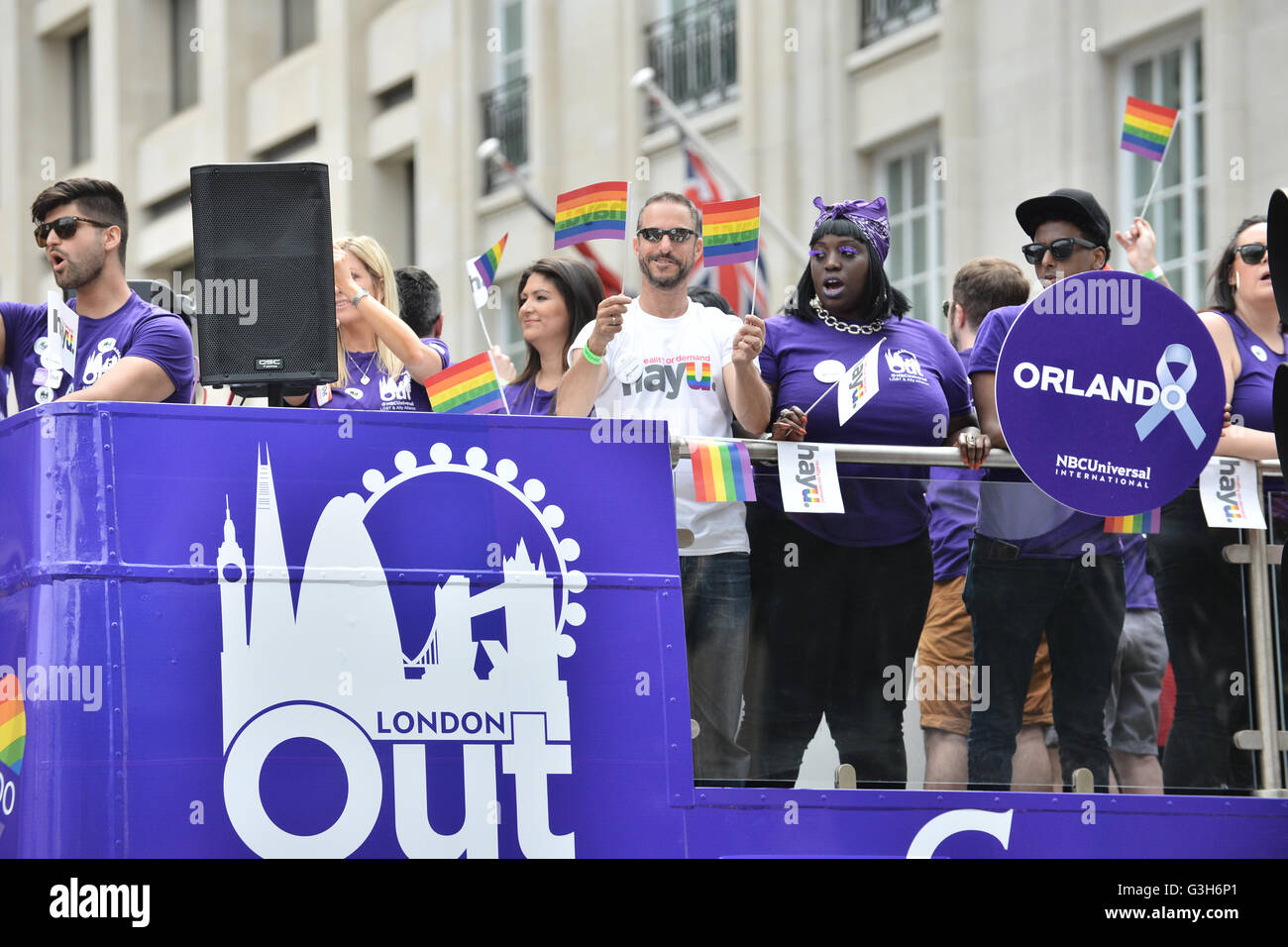 Trafalgar Square, London, UK. 25th June 2016. The Pride 2016 parade ...