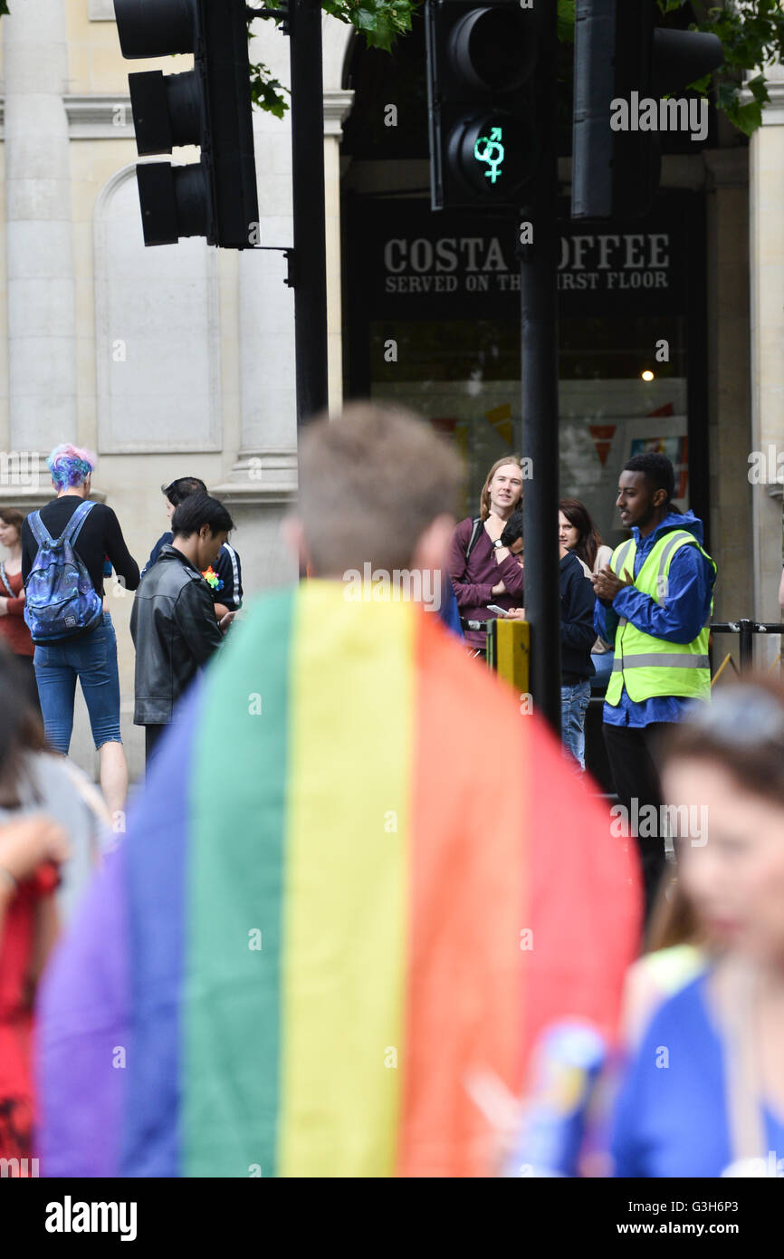 Trafalgar Square, London, UK. 25th June 2016. The Pride 2016 parade ...