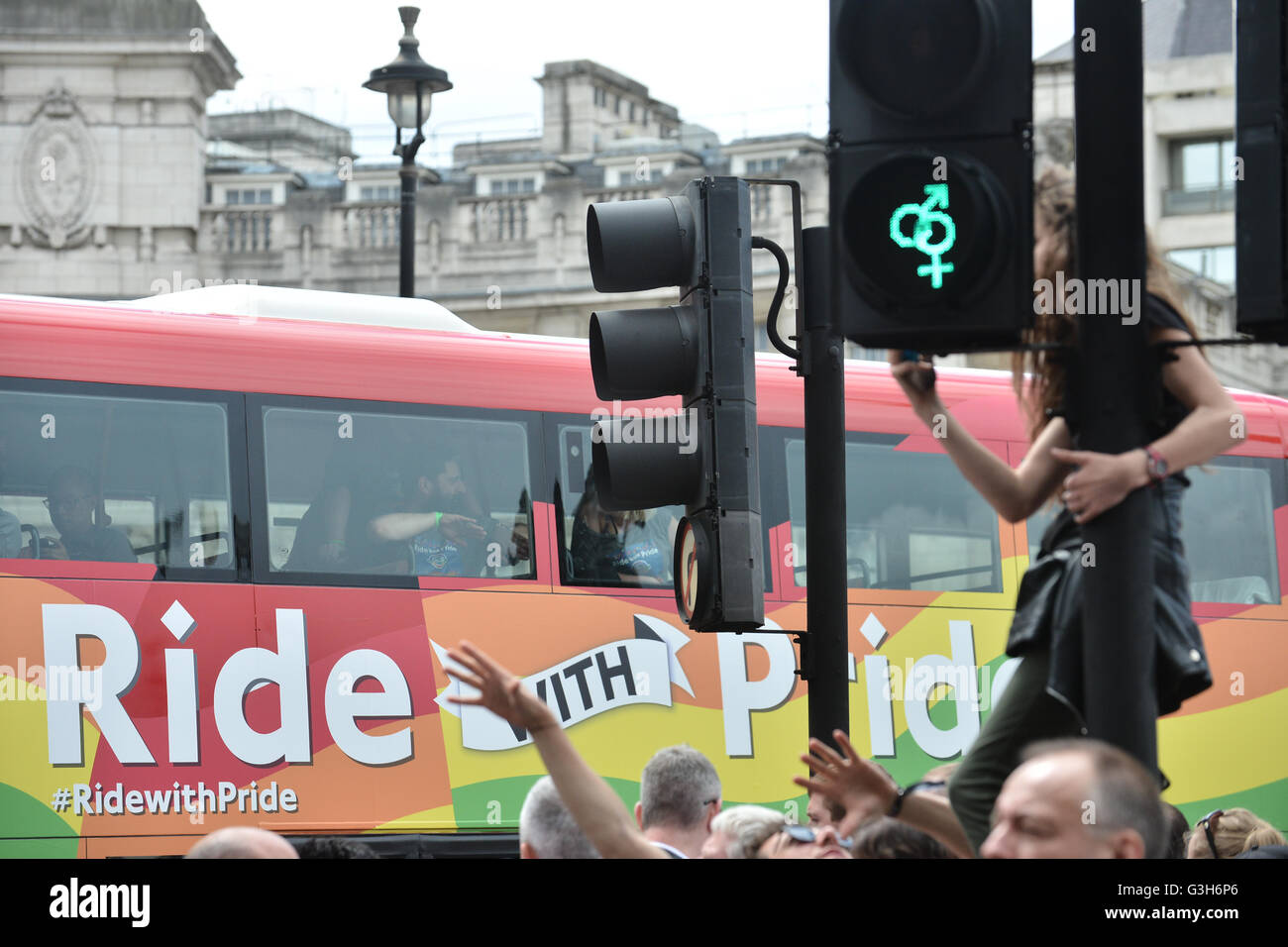 Trafalgar Square, London, UK. 25th June 2016. The Pride 2016 parade ...