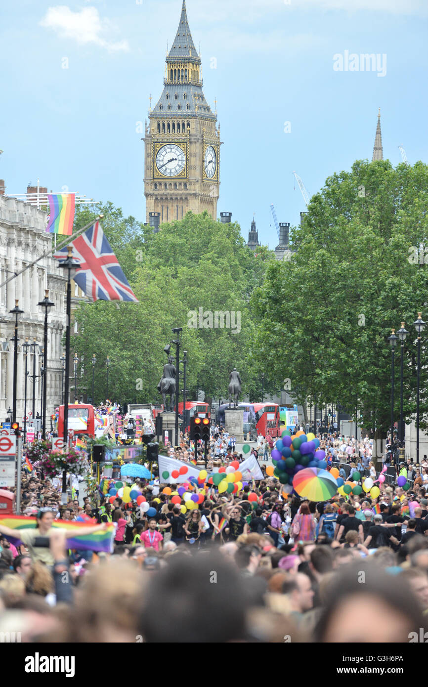 Trafalgar Square, London, UK. 25th June 2016. The Pride 2016 parade ...