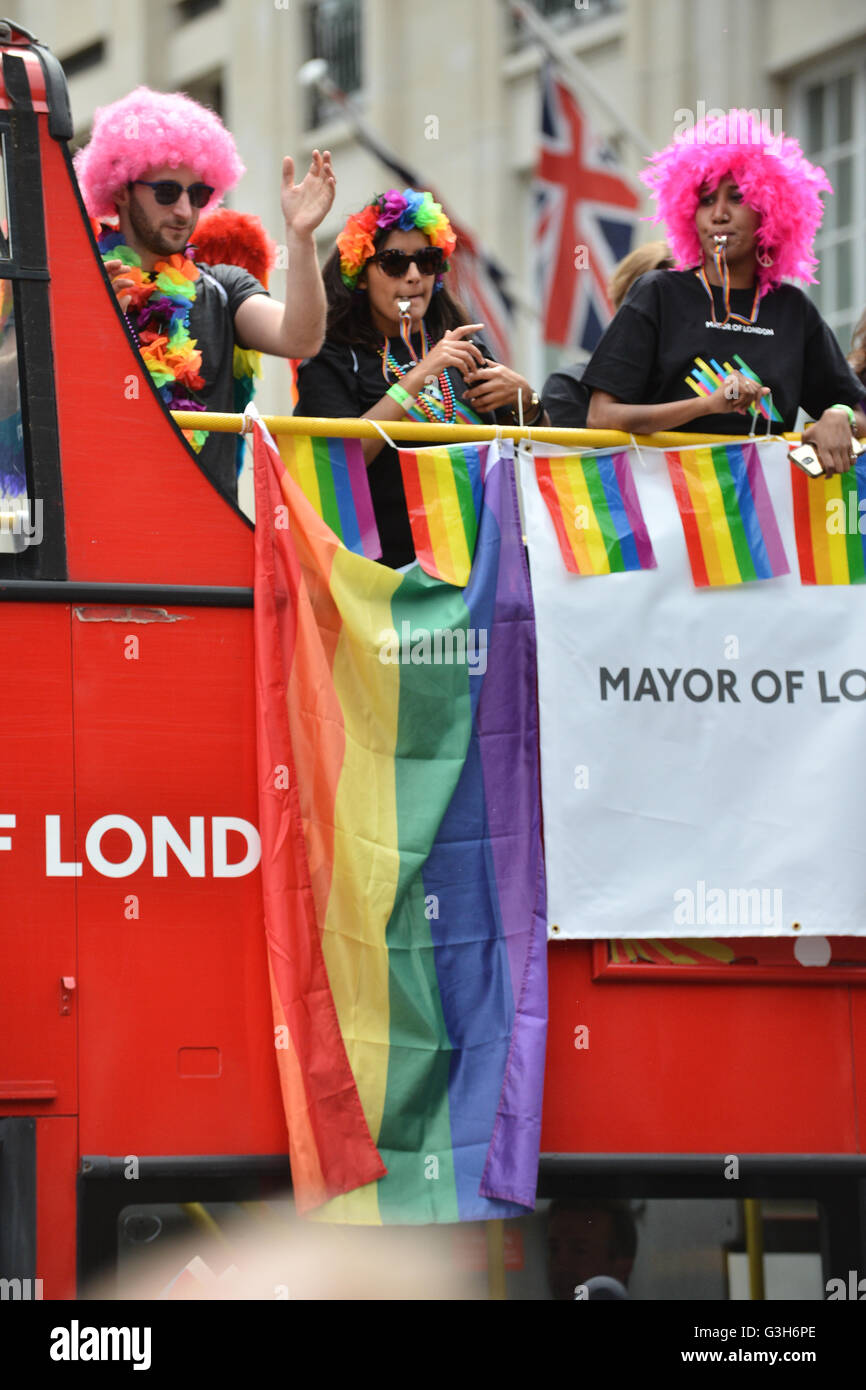 Trafalgar Square, London, UK. 25th June 2016. The Pride 2016 parade ...