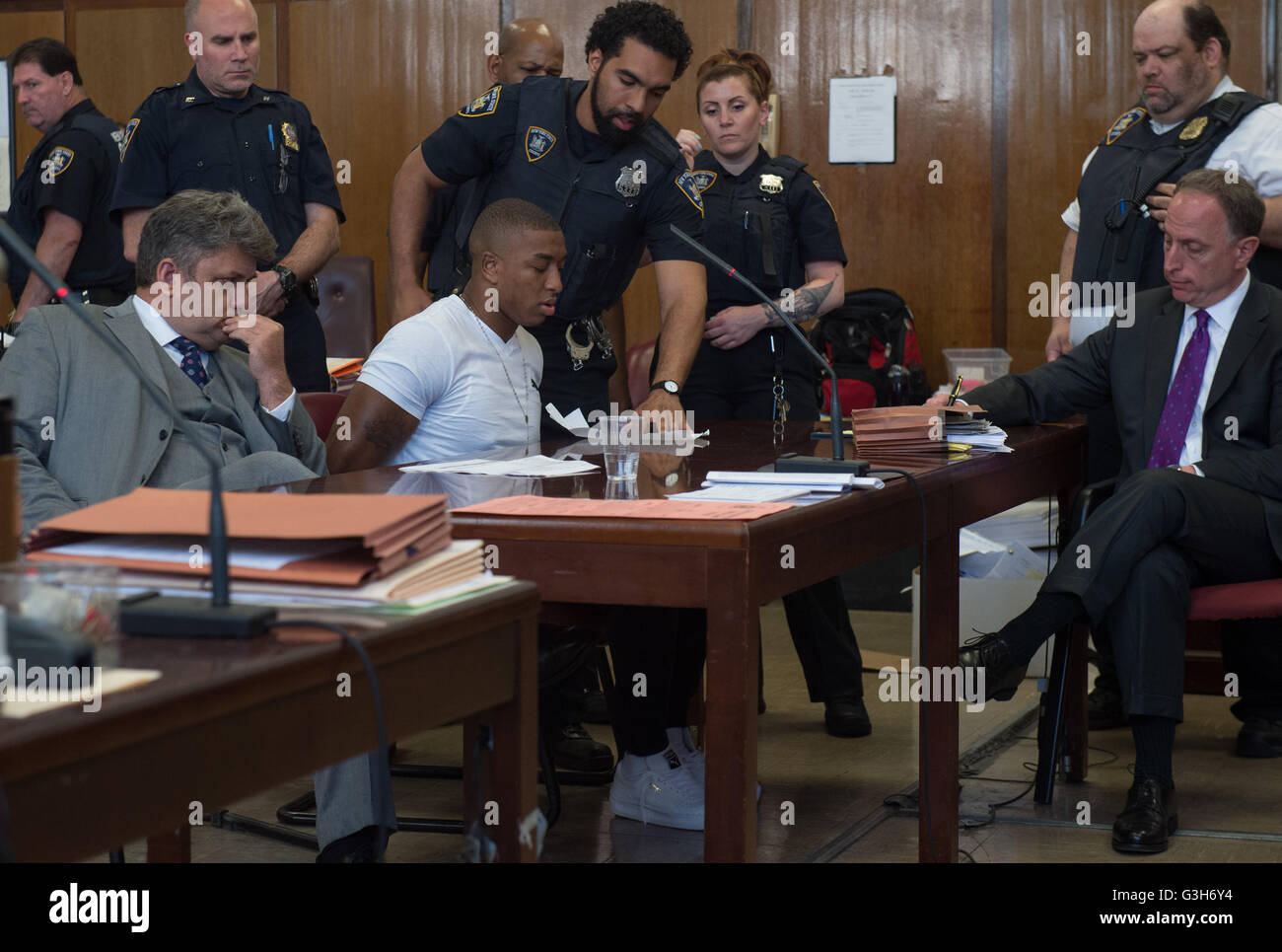 New York, NY, USA. 24th June, 2016. TAYLONN MURPHY is sentenced in ...