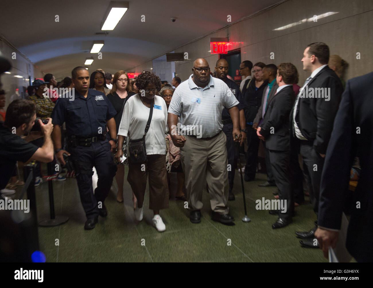 New York, NY, USA. 24th June, 2016. BETTY and WALTER SUMTER, SR. arrive ...