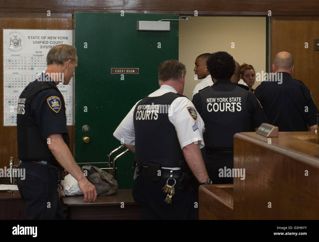 New York, NY, USA. 24th June, 2016. TAYLONN MURPHY is removed from the ...