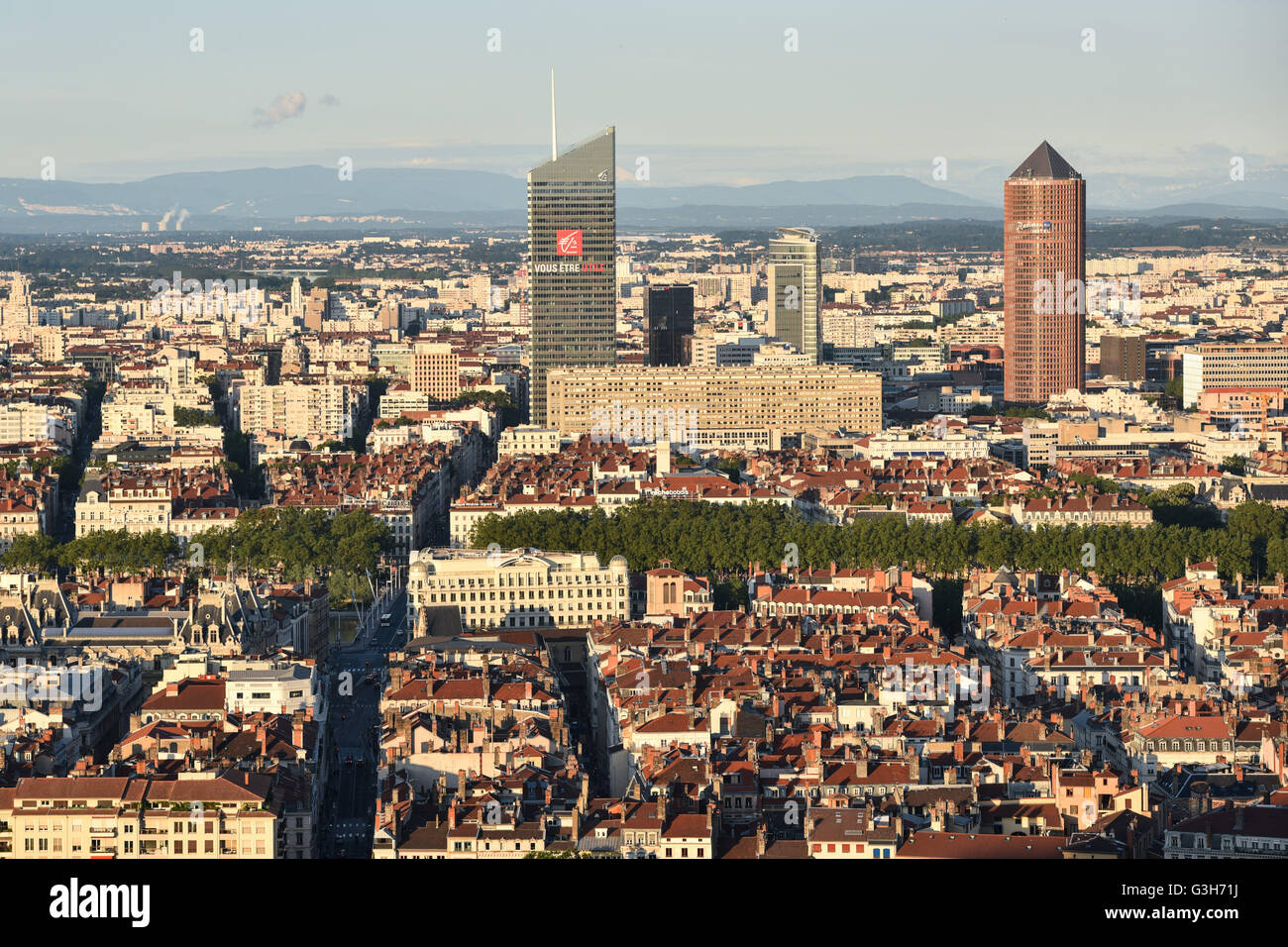 The city centre of Lyon, France, 21 June 2016. The UEFA EURO 2016 takes ...