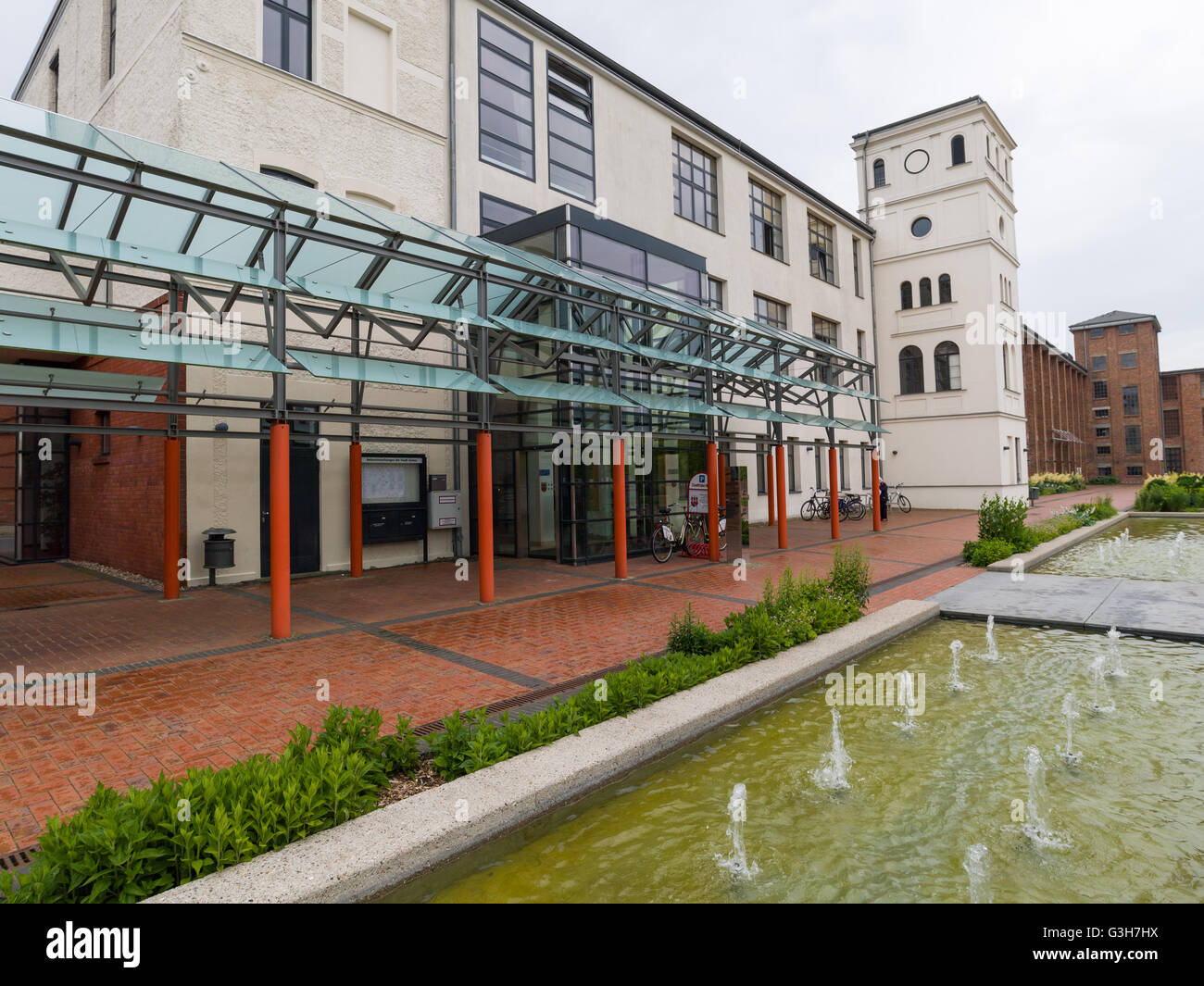 The town hall of the German-Polish border town Guben, Germany, 20 June ...
