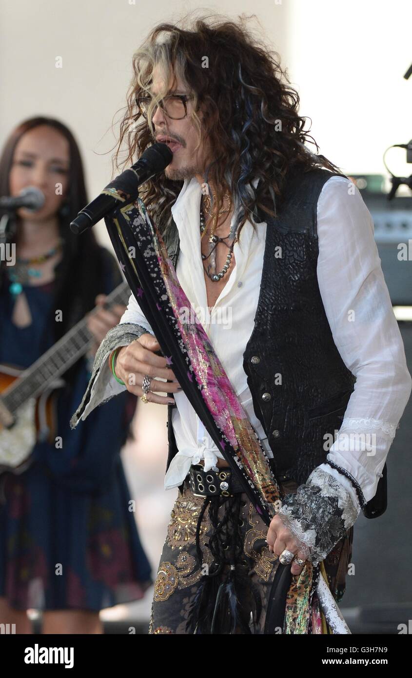 New York, NY, USA. 24th June, 2016. Steven Tyler on stage for NBC Today ...