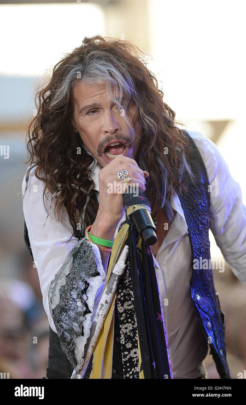 New York, NY, USA. 24th June, 2016. Steven Tyler on stage for NBC Today ...