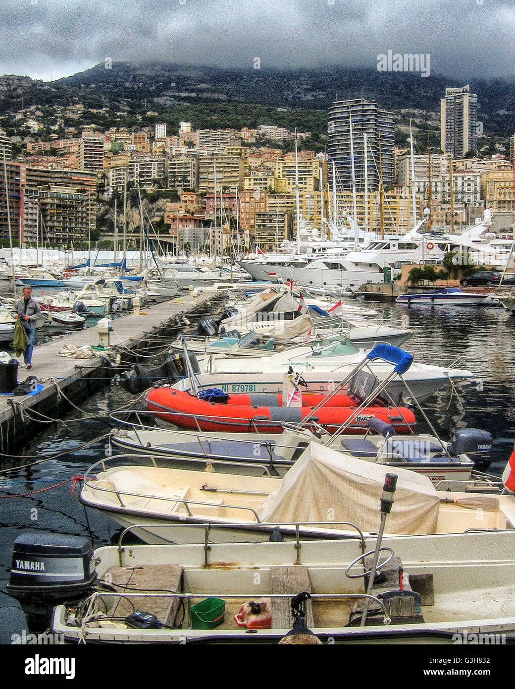 Monaco, Principality of Monaco. 24th Sep, 2004. The busy deep-water ...