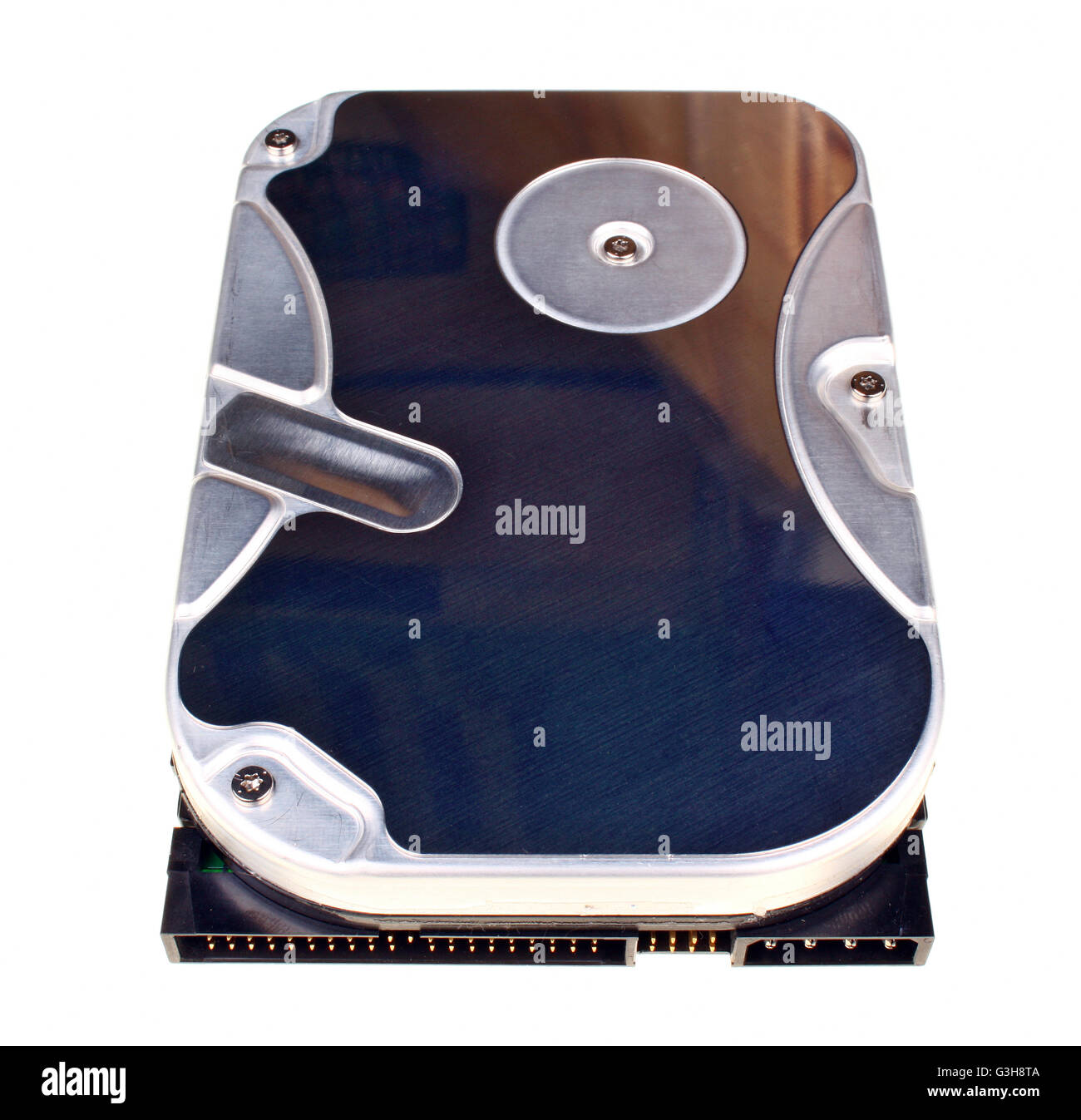 Internal hard drive disk or computer storage on a white background ...