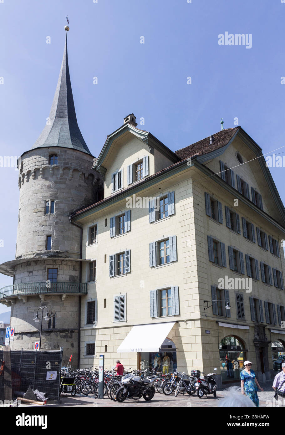Lucerne Historical Buildings Switzerland Stock Photo - Alamy