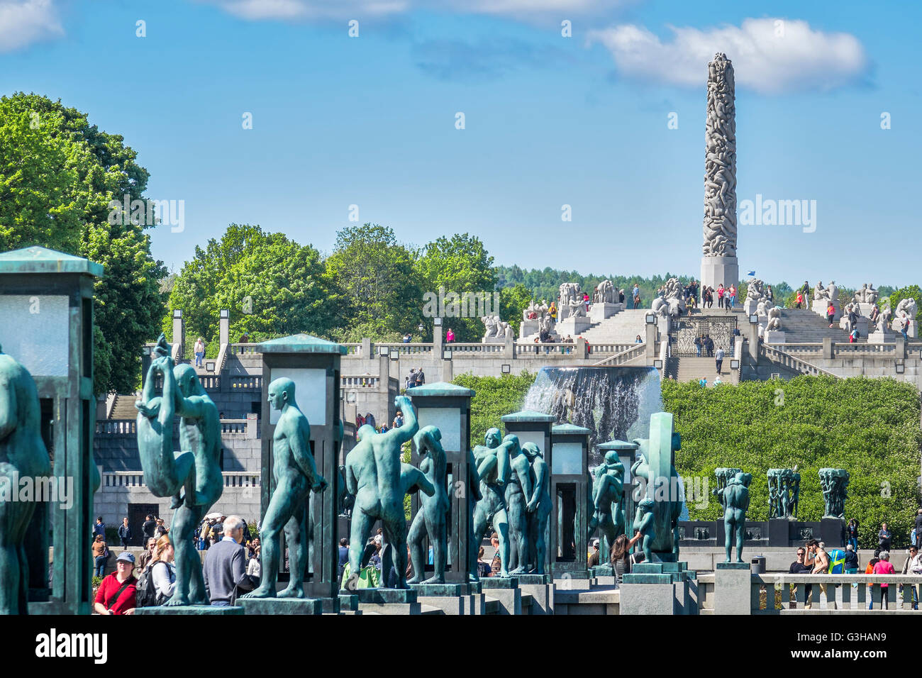 Gustav Vigeland Sculpture Park Oslo Norway Stock Photo - Alamy
