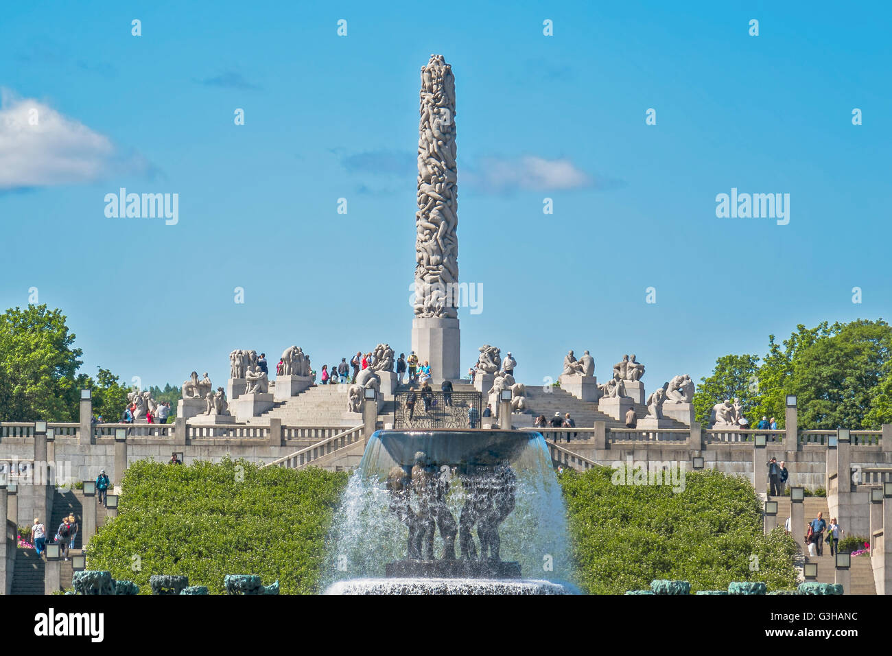 Gustav Vigeland Sculpture Park Oslo Norway Stock Photo - Alamy