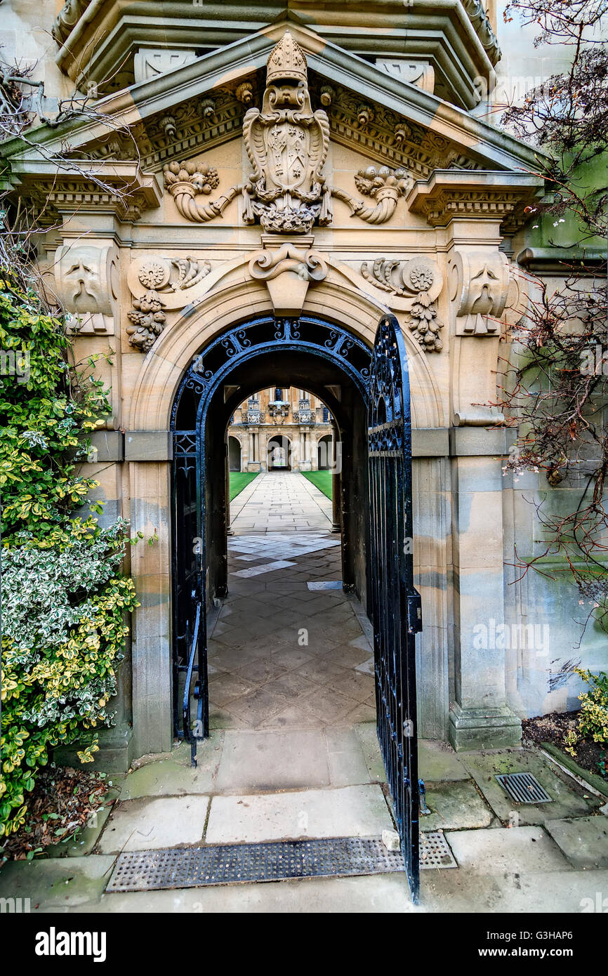 Building carvings city college gateway ornate pillars stone structures ...