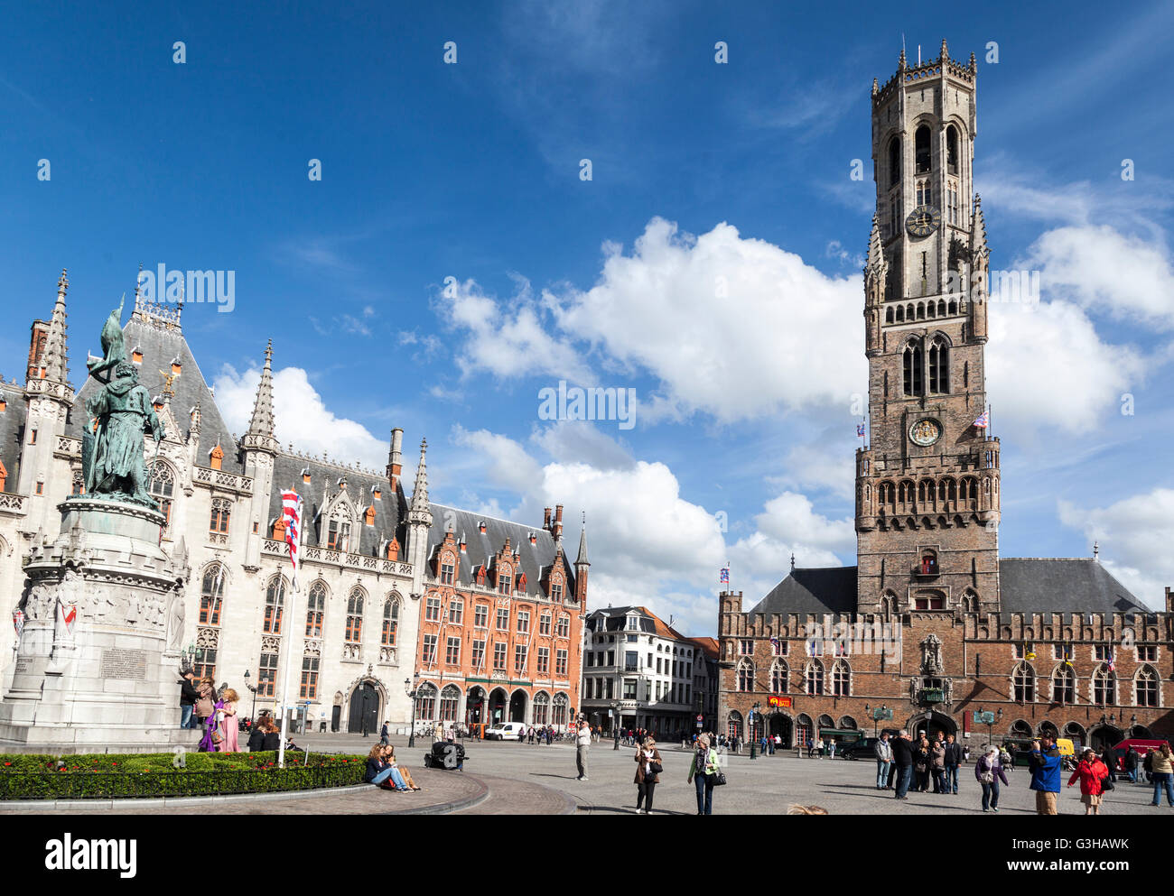 Bruges Belfry Clock Tower Belgium Stock Photo - Alamy