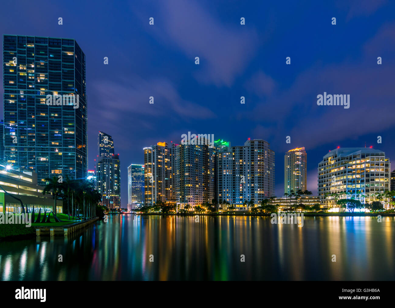 Buildings at Brickell Key Stock Photo - Alamy