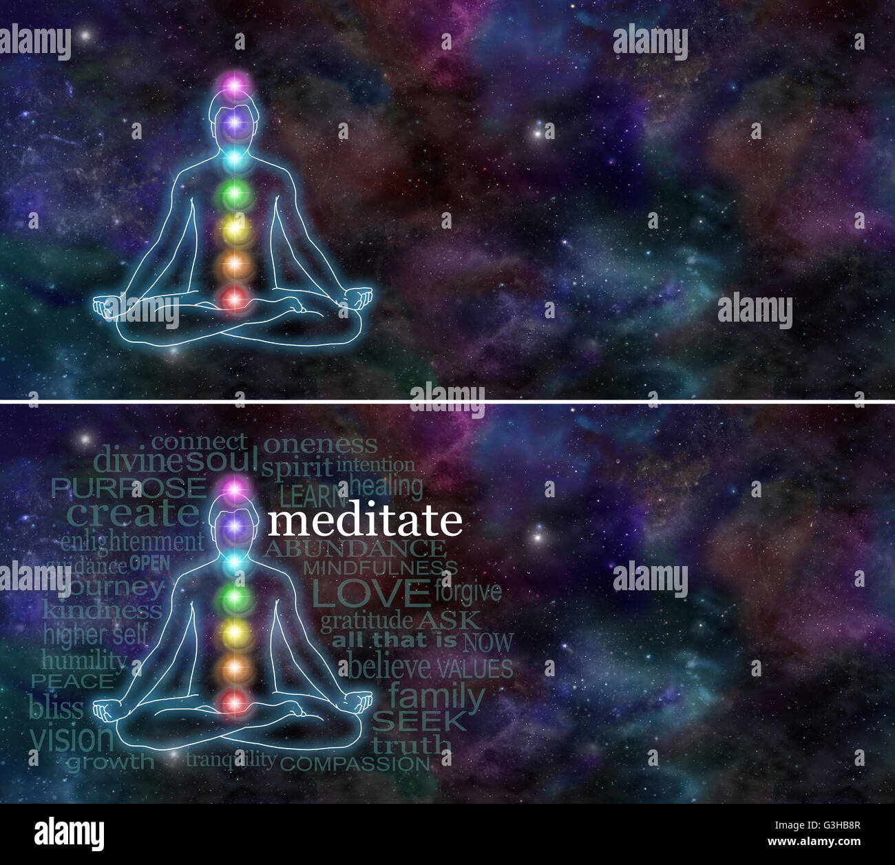 7 chakras hi-res stock photography and images - Alamy