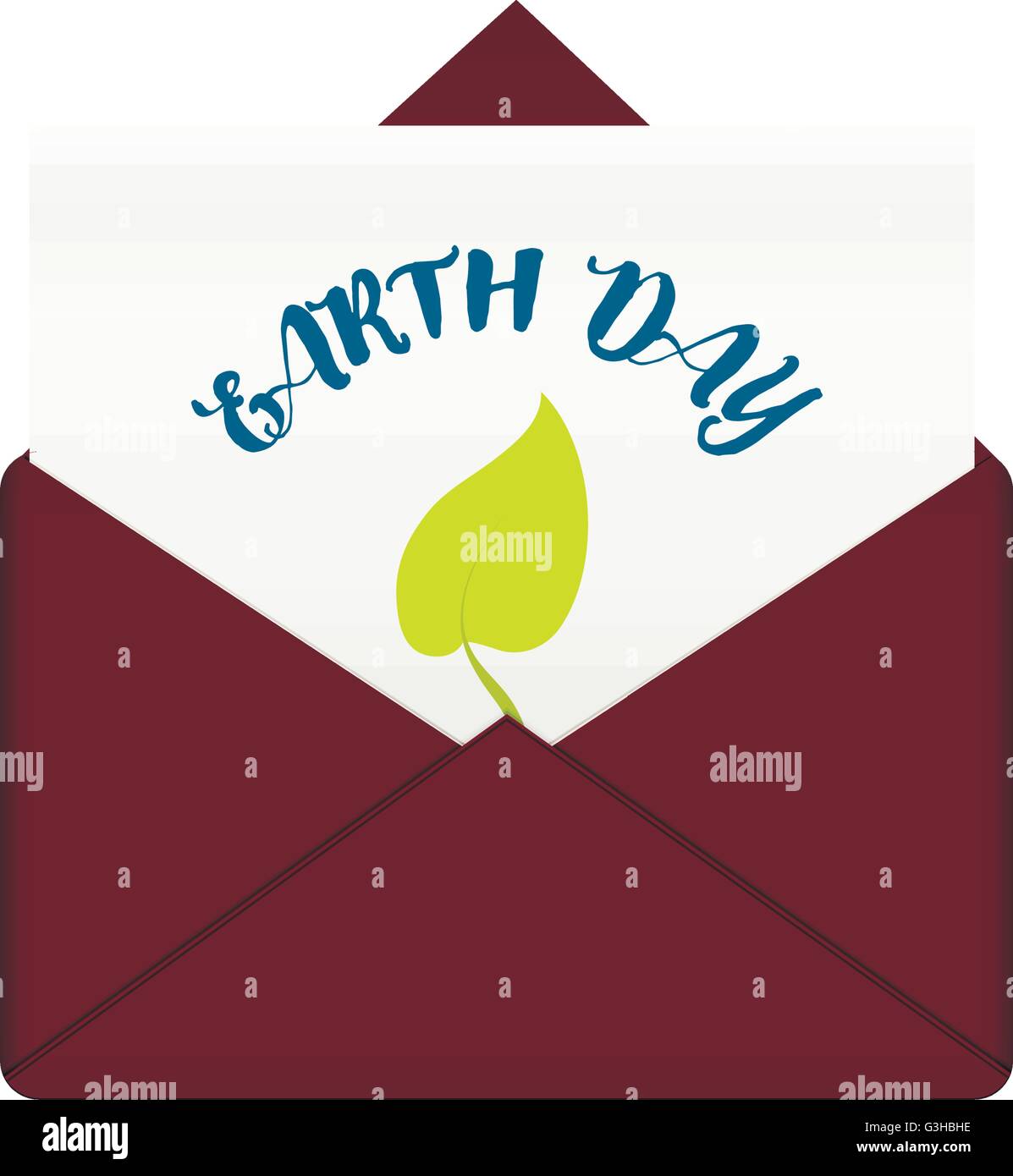 Earth day flat design envelope Stock Vector Image & Art - Alamy