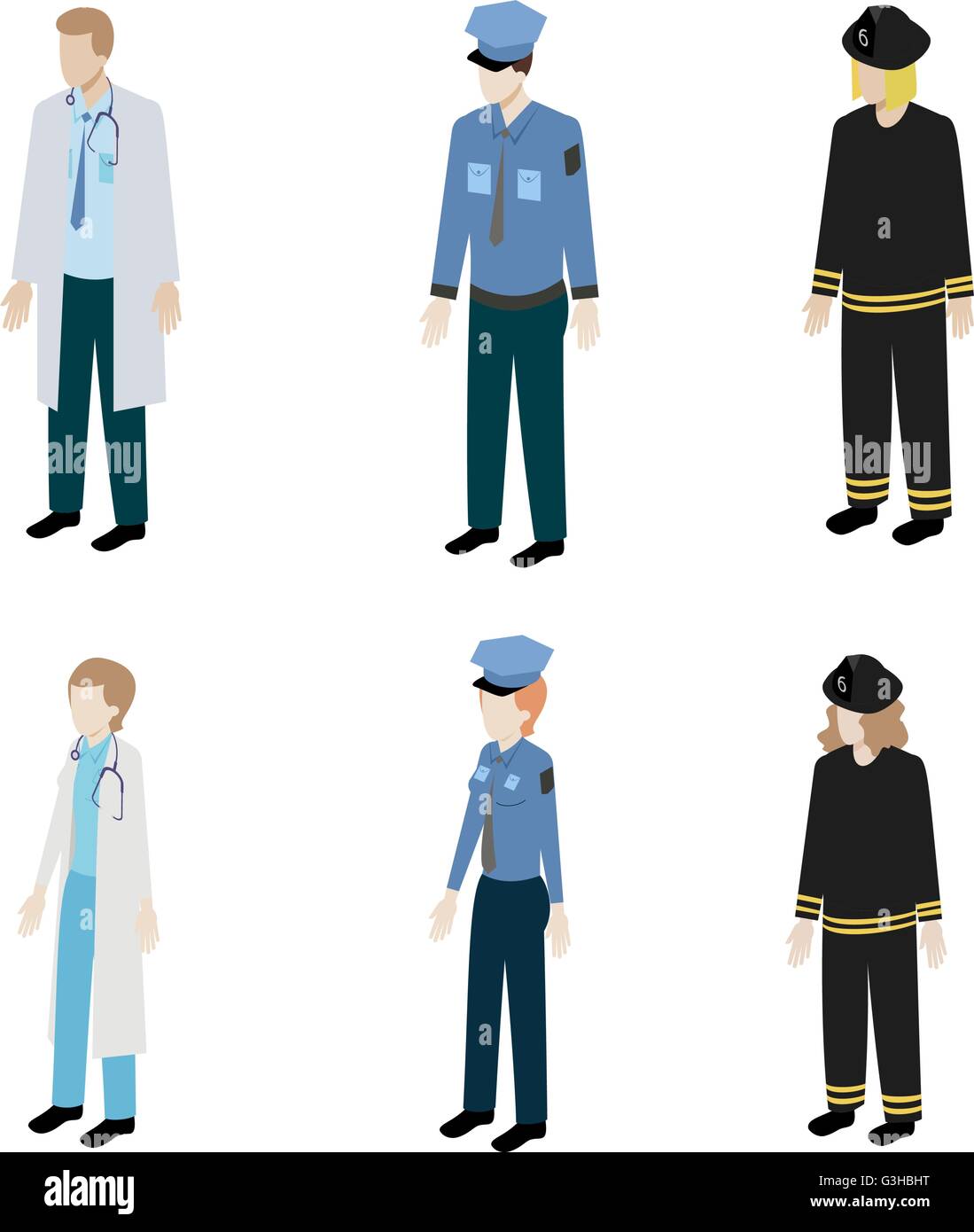 Doctor police illustration hi-res stock photography and images - Alamy