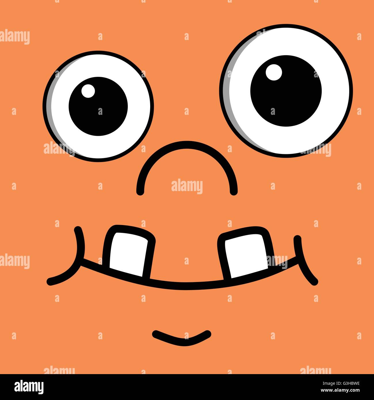 Funny Cartoon face Stock Vector Image & Art - Alamy