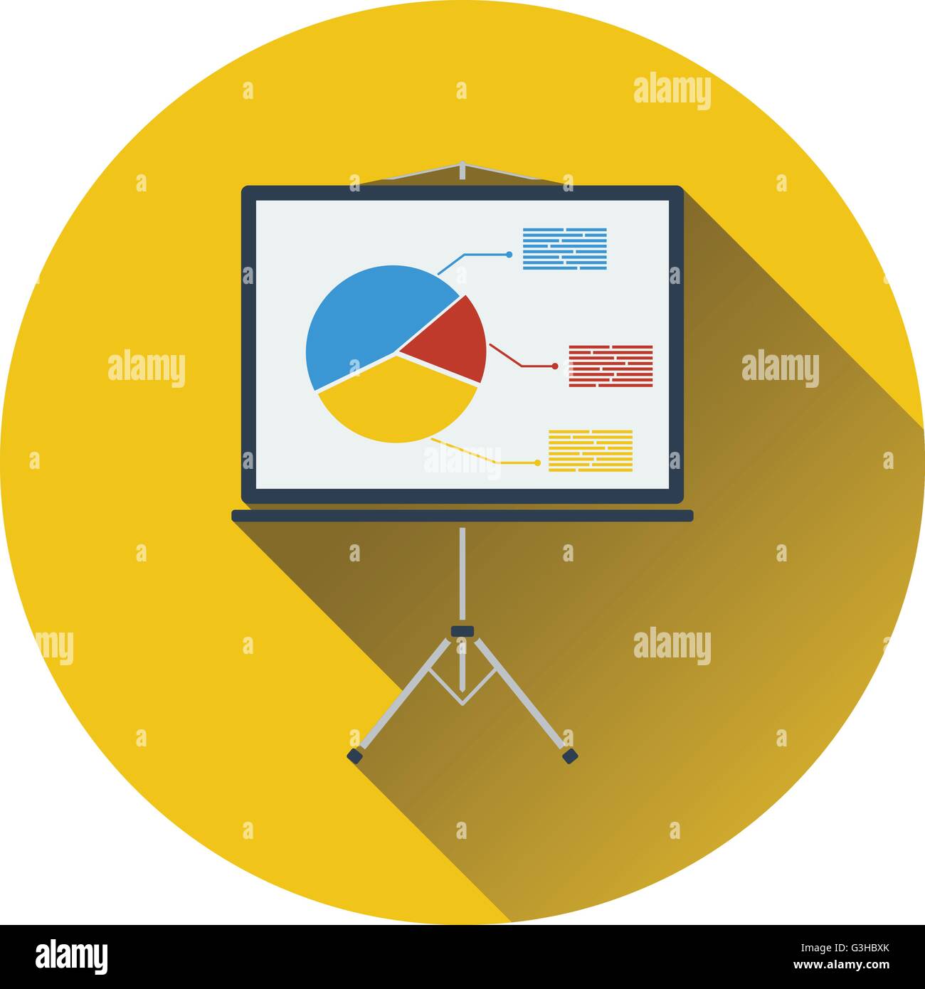 Icon of Presentation stand. Flat design. Vector illustration Stock ...