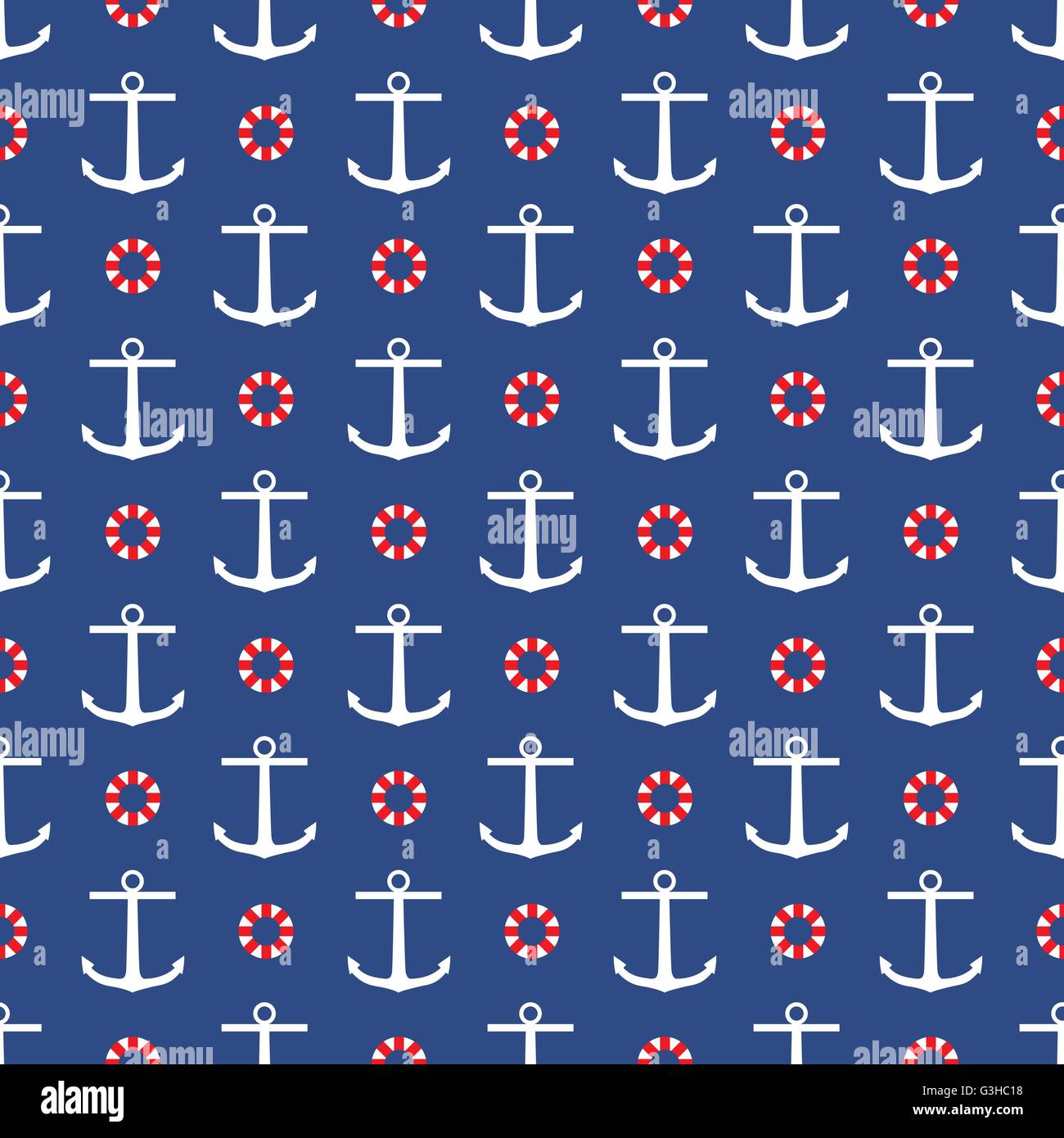 Anchors seamless pattern Stock Vector Image & Art - Alamy