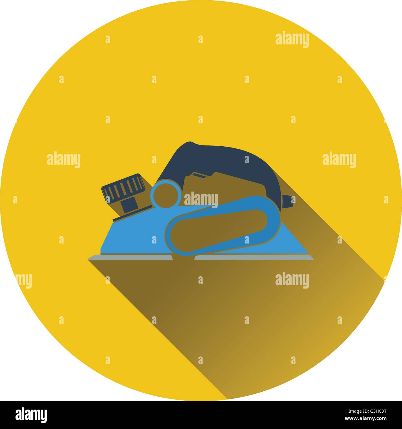 Icon of electric planer. Flat design. Vector illustration Stock Vector ...