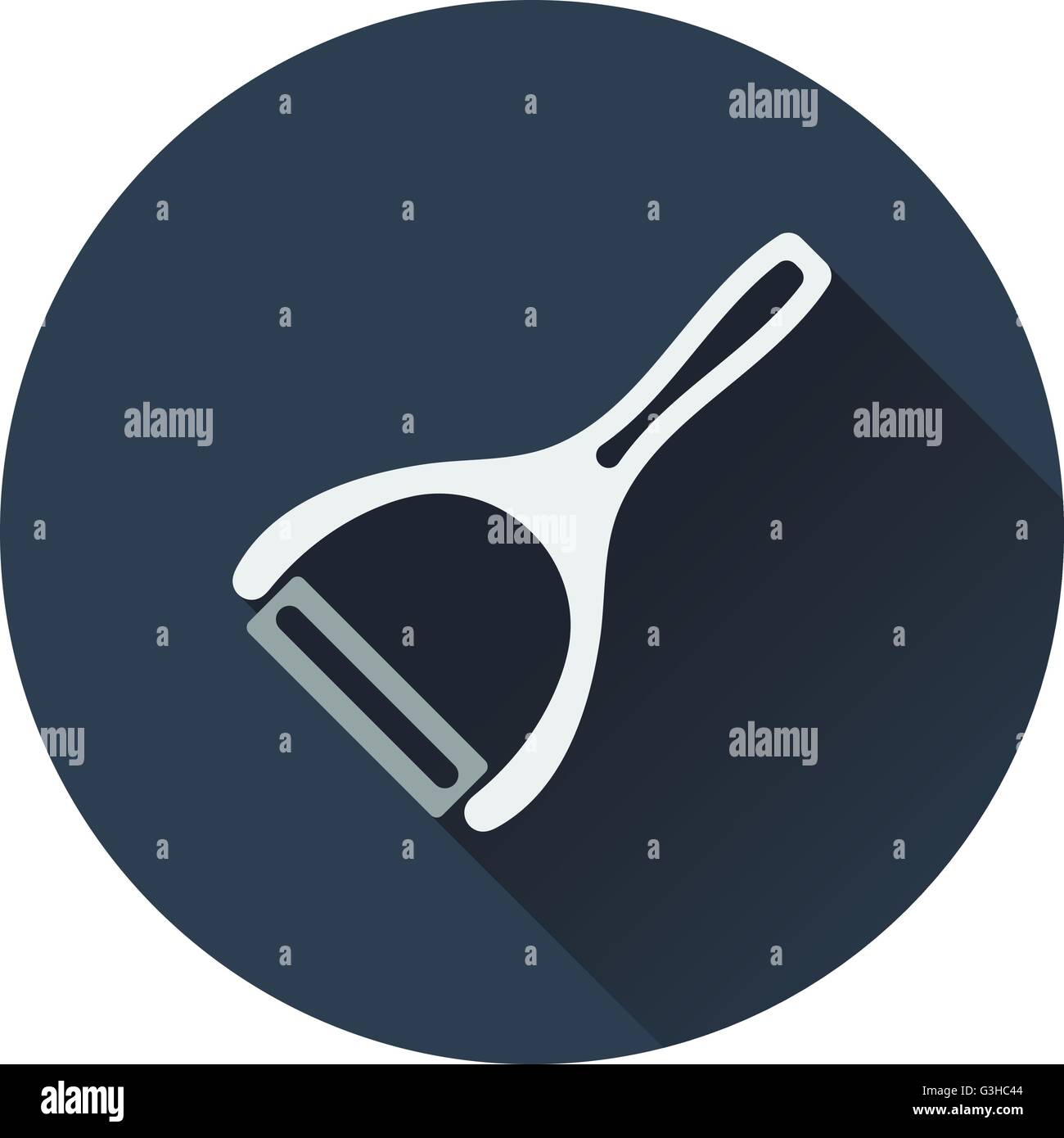 Vegetable peeler icon. Flat design. Vector illustration Stock Vector ...