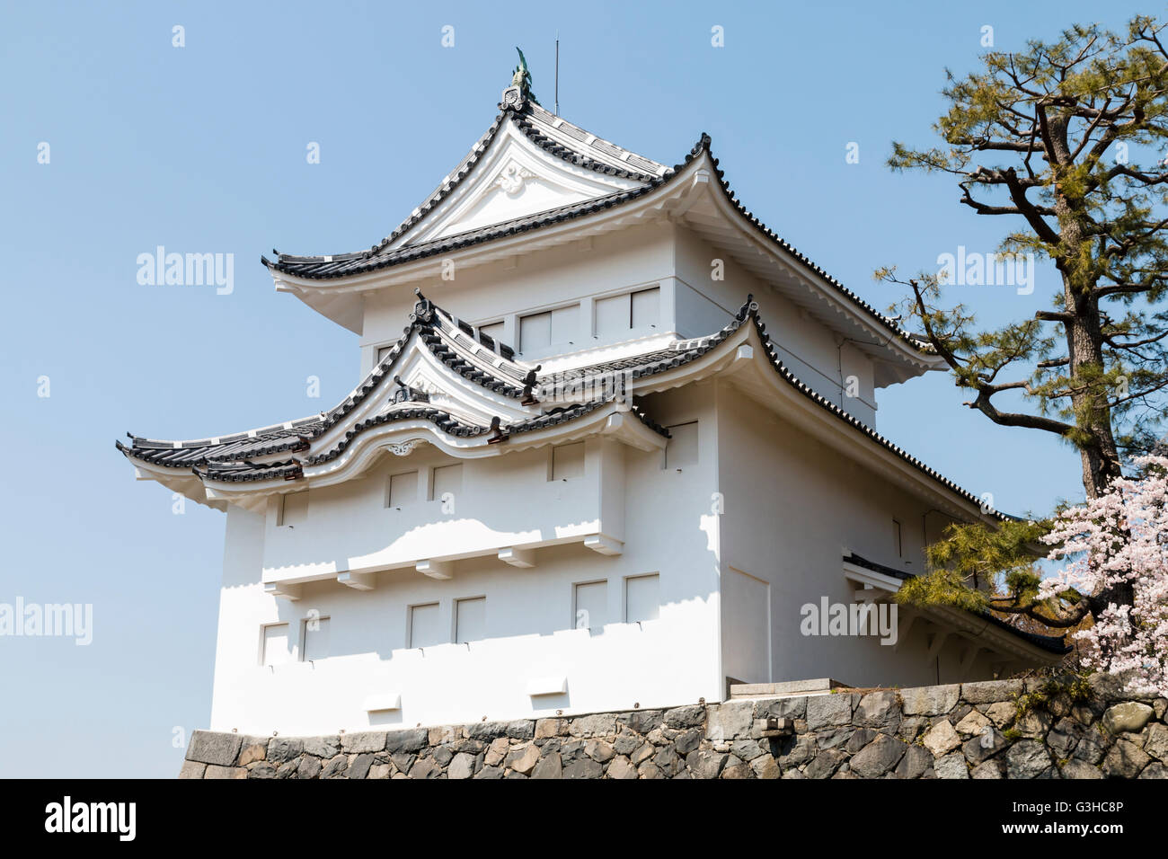 Japan, Nagoya castle. The Southwest corner turret, Hitsuhi-saru yagura ...