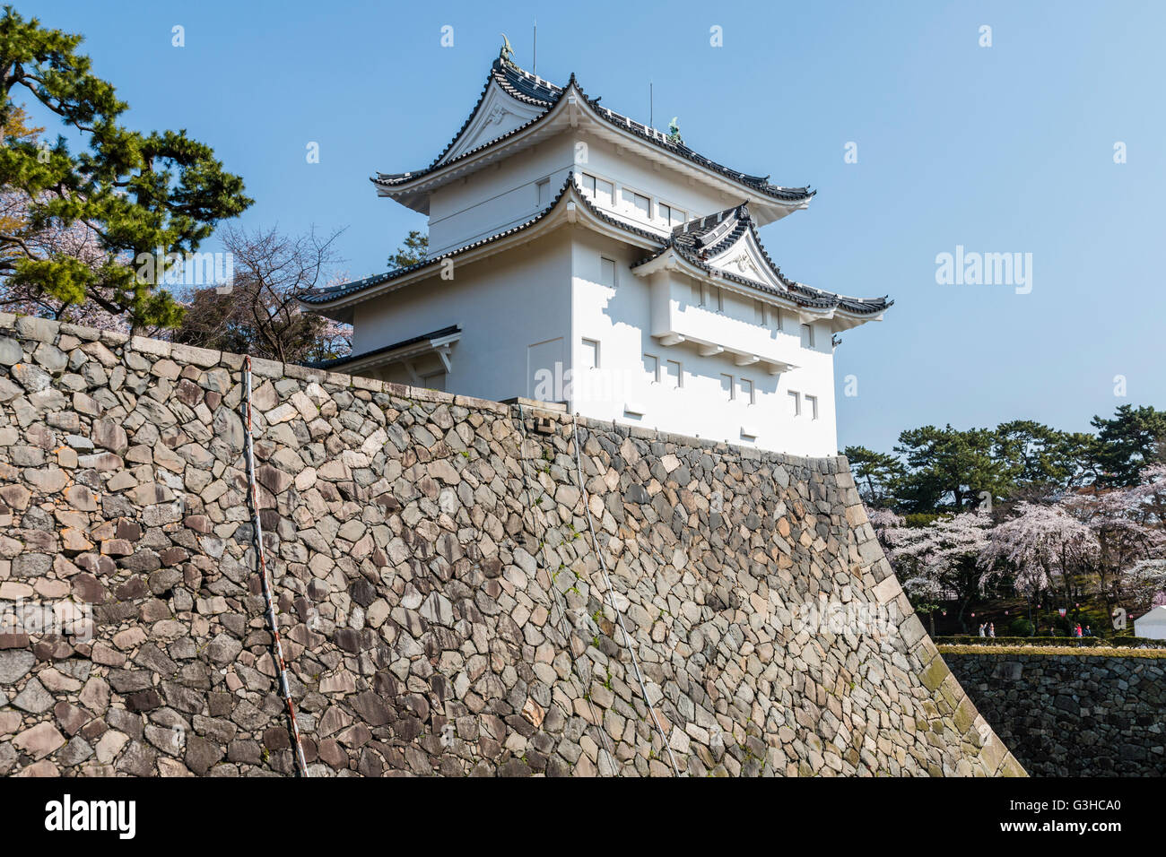 Japan, Nagoya castle. The Southwest corner turret, Hitsuhi-saru yagura ...